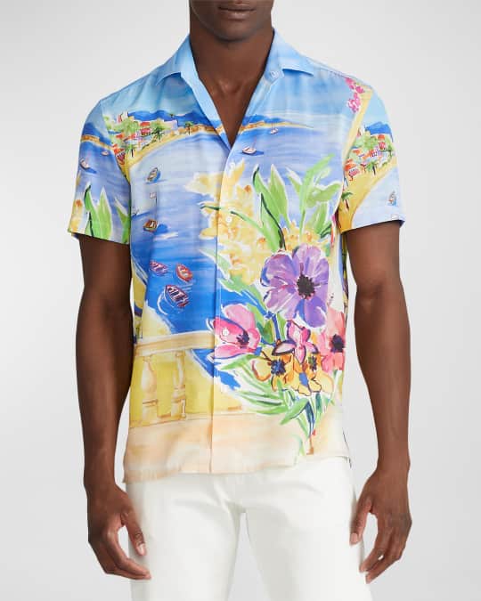 Ralph Lauren Purple Label Men's Capri French Riviera Sport Shirt ...