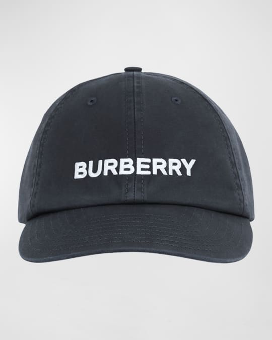 Burberry Men's Washed Cotton Logo Baseball Cap | Neiman Marcus