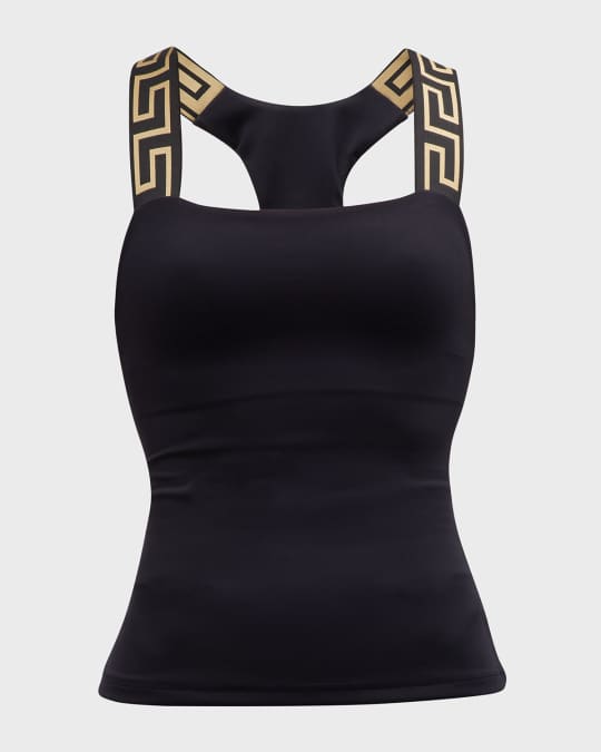 Versace Greca Border Gym Tank Top | Neiman Marcus