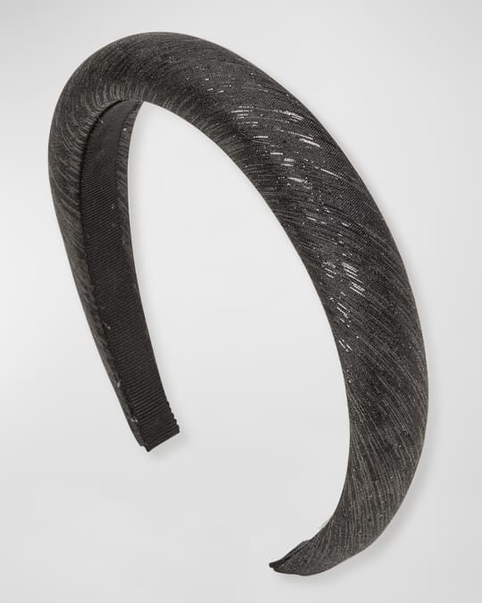 Jennifer Behr Lana Metallic Padded Headband Neiman Marcus