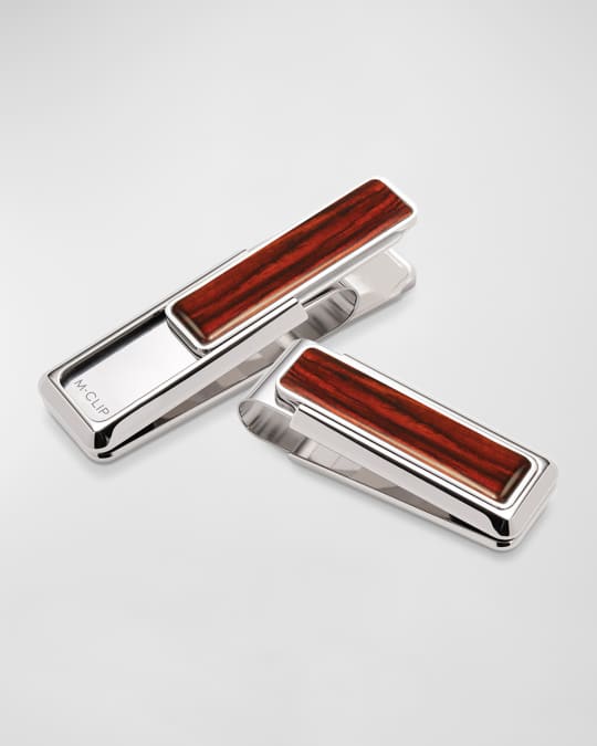 M Clip Men's Cocobolo Wood Money Clip | Neiman Marcus