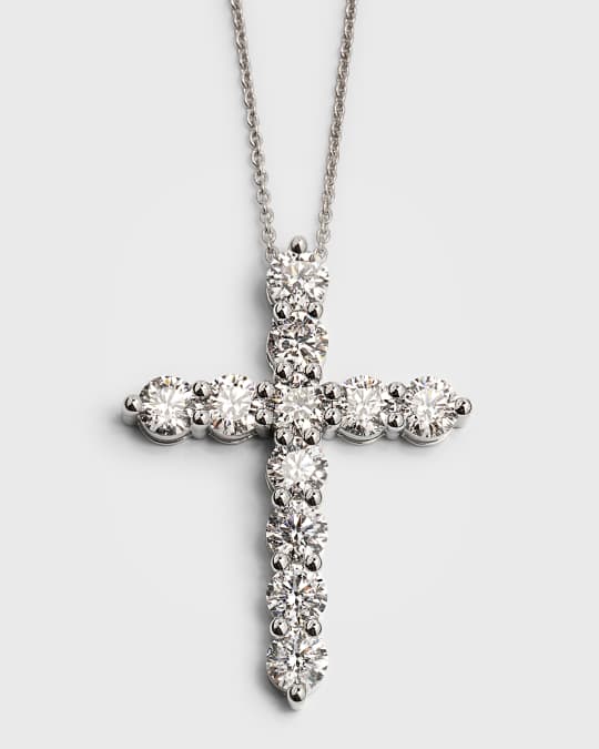 Neiman Marcus Lab Grown Diamonds Lab Grown Diamond 18K White Gold Round ...