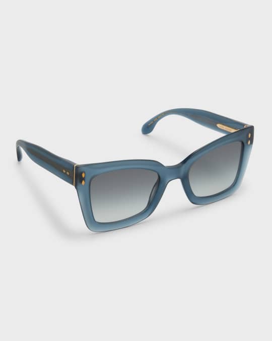 Isabel Marant Havana Acetate Cat-Eye Sunglasses | Neiman Marcus
