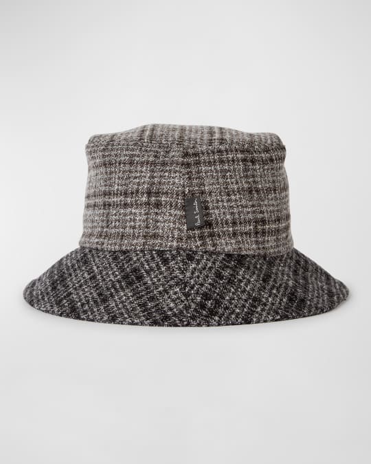Paul Smith Men's Wool Tweed Bucket Hat | Neiman Marcus