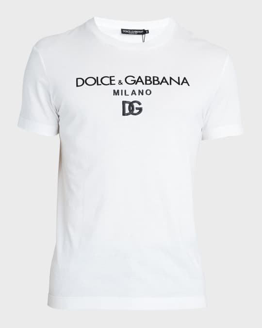 Dolce&Gabbana Men's Jersey Logo T-Shirt | Neiman Marcus