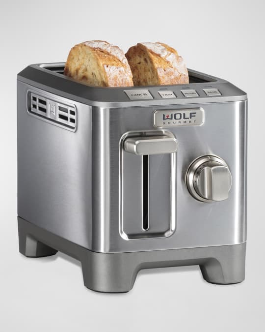 Wolf Gourmet Two-Slice Toaster With Stainless Steel Knob | Neiman Marcus