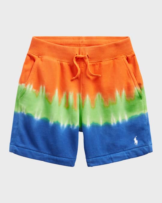 Ralph Lauren Childrenswear Boy's Colorblock Tie Dye Shorts, Size 4-7 ...