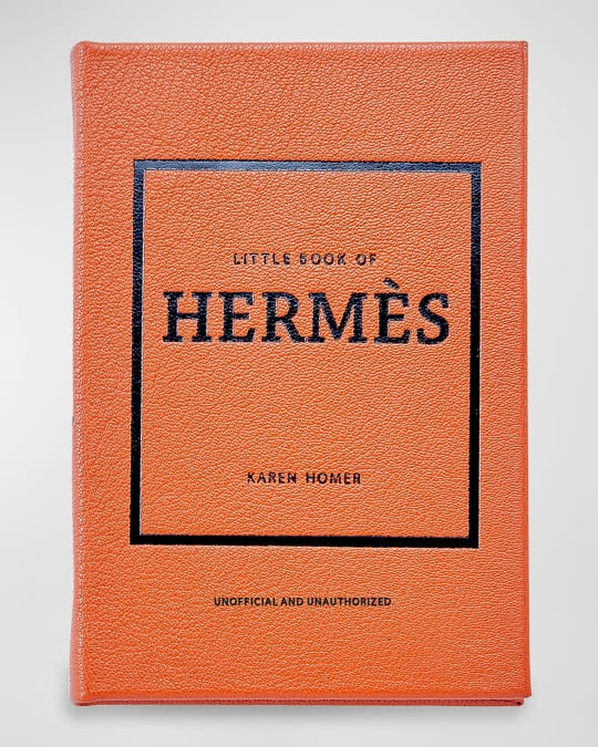 Graphic Image "Little Book of Hermes" Leather Bound Book | Neiman Marcus
