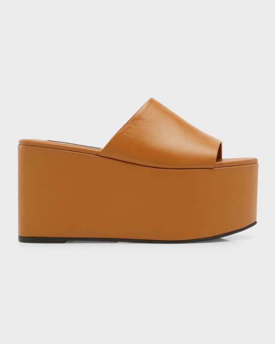 SIMONMILLER Blackout Slide Platform Sandals | Neiman Marcus