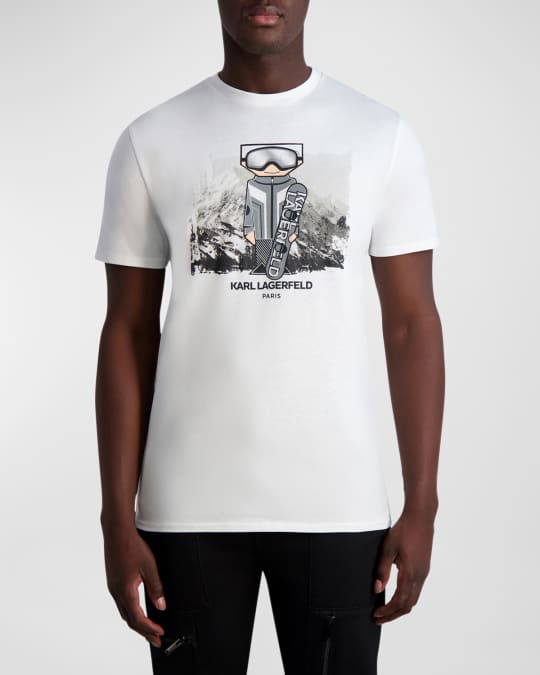 Karl Lagerfeld Paris Men's Snowboarding Karl Graphic-Print T-Shirt ...
