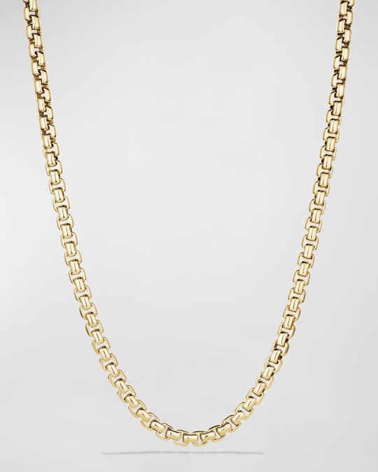 David Yurman Men's Box Chain Necklace in 18K Yellow Gold, 7.5mm ...