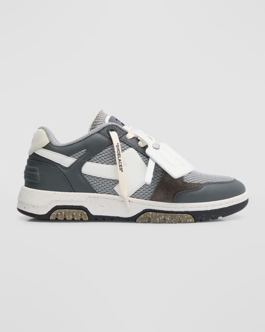 Off-White Men's Slim Out Of Office Mesh Low-Top Sneakers | Neiman Marcus