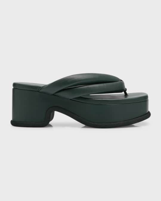 padded platform sandals
