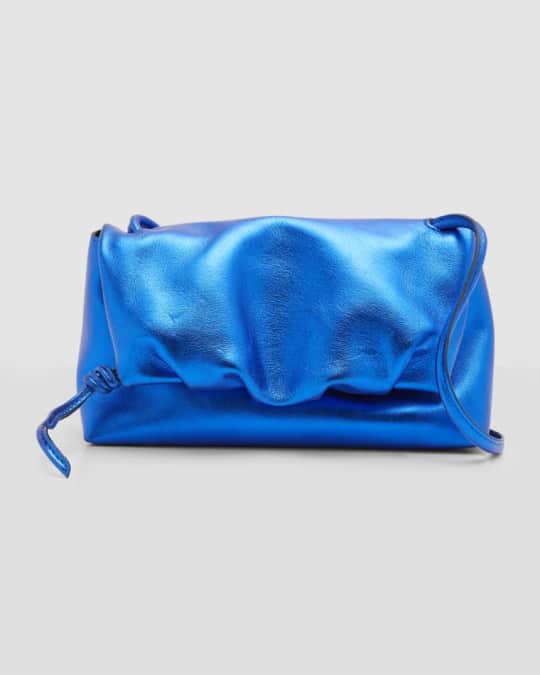 Dries Van Noten Small Metallic Fold-Over Leather Crossbody Bag | Neiman ...