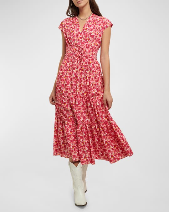 Derek Lam 10 Crosby Fatima Floral A-Line Maxi Dress | Neiman Marcus