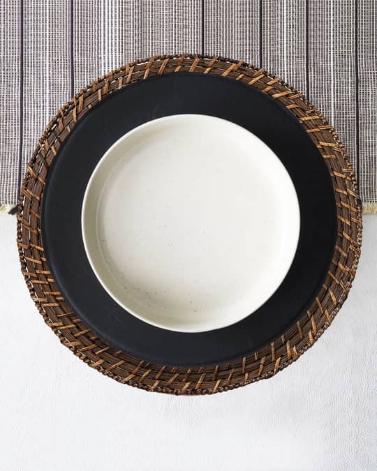 American Atelier Round Rattan Charger, Set of 4 | Neiman Marcus