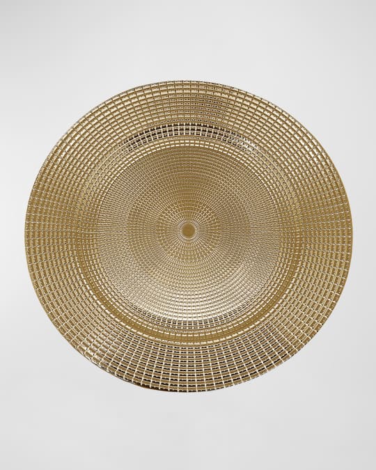 American Atelier Viatrix Electroplated Charger Plates, Set of 4 ...