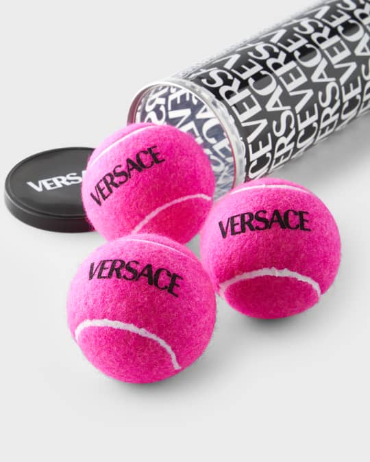 Versace Home Collection Allover Logo Tennis Balls, Set of 3 | Neiman Marcus