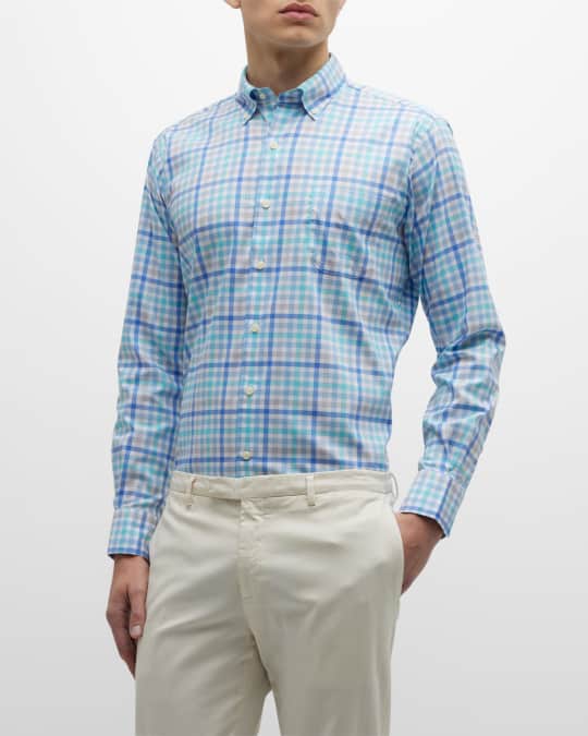 Peter Millar Men's Walker Cotton-Stretch Sport Shirt | Neiman Marcus