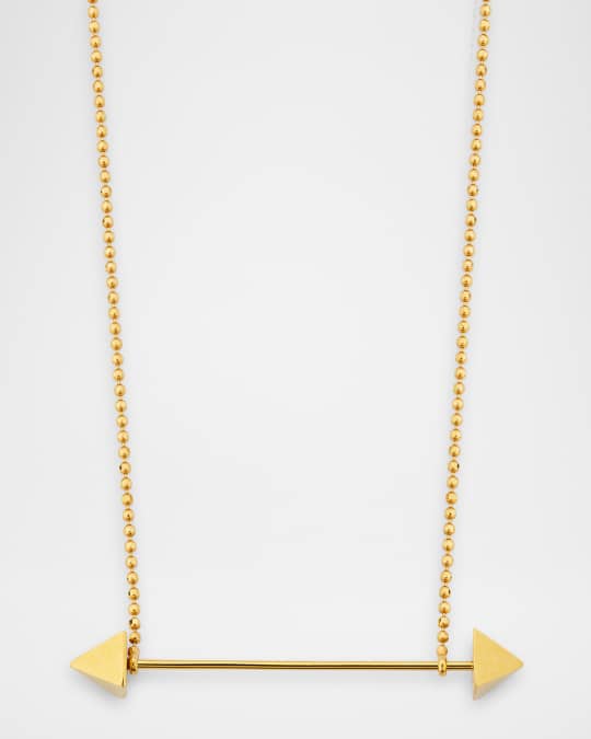 Peruffo 18K Yellow Gold Square Pendant Necklace | Neiman Marcus