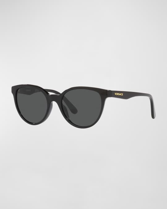 Versace Girl's Logo Round Acetate Sunglasses | Neiman Marcus