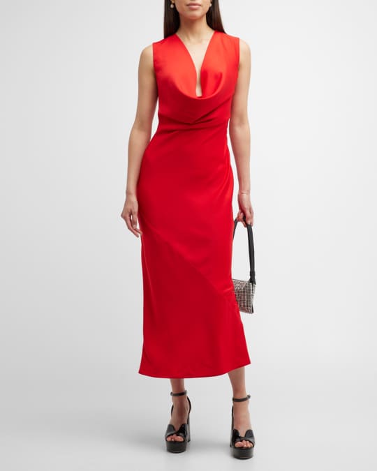 Wynn Hamlyn Dianne Deep Cowl-Neck Gown | Neiman Marcus