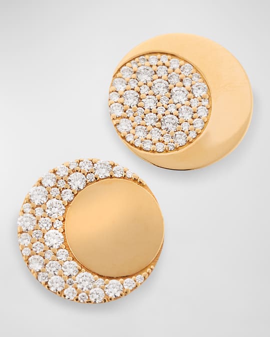 Pasquale Bruni Luce 18K Red Gold Diamond Stud Earrings | Neiman Marcus