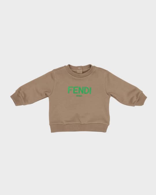 Fendi Boy's Logo-Print Sweatshirt, Size 6M-24M | Neiman Marcus
