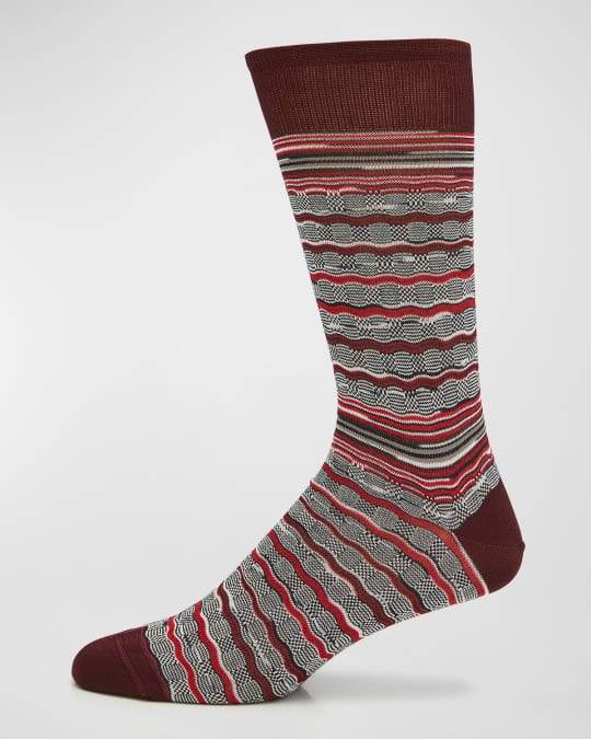 Missoni Men's Wave Crew Socks | Neiman Marcus