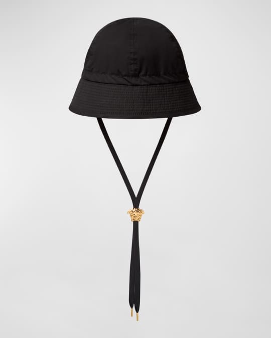 Versace Men's Medusa Head Drawstring Bucket Hat | Neiman Marcus