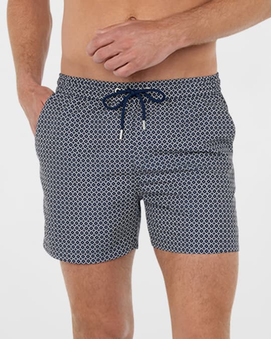 HOM Men's Multicolor Dotted Beach Boxer | Neiman Marcus