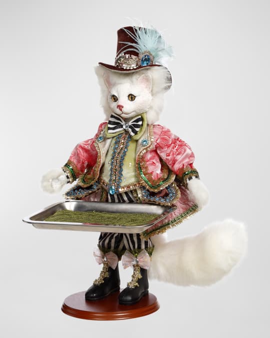 Mark Roberts Server Cat with Tray - 26.5" | Neiman Marcus