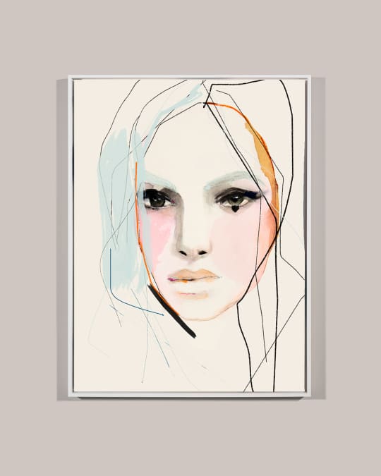 Yoffi "Blanche" Framed Giclee | Neiman Marcus