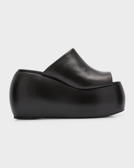 SIMONMILLER Bubble Wedge Slide Platform Sandals | Neiman Marcus