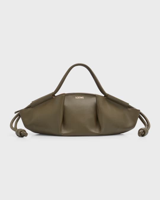Loewe Paseo Small Top-Handle Bag in Shiny Napa Leather | Neiman Marcus