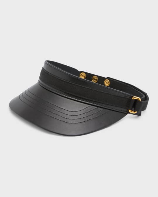 TOM FORD Men's Leather Visor | Neiman Marcus
