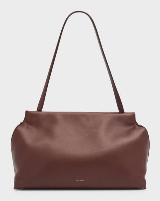 THE ROW Sienna Shoulder Bag in Saddle Leather | Neiman Marcus