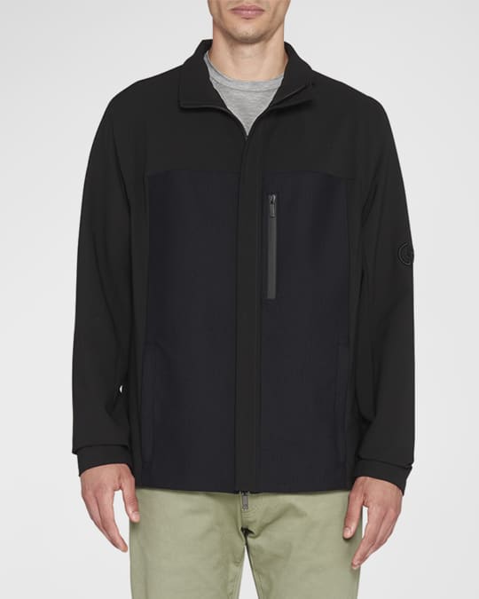 Giorgio Armani Men's Mixed Media Jacket | Neiman Marcus
