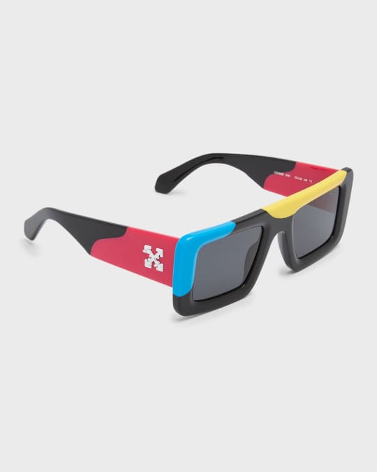 Off-White Men's Seattle Acetate Rectangle Sunglasses | Neiman Marcus