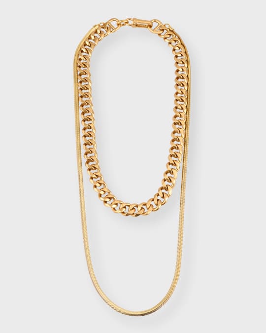 DEMARSON Nora Two Chain Necklace | Neiman Marcus