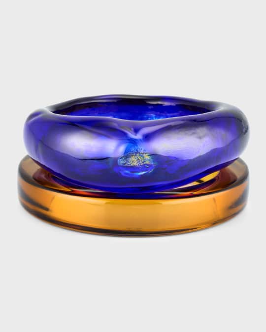 Dries Van Noten Molten Bangle Bracelets, Set of 2 | Neiman Marcus