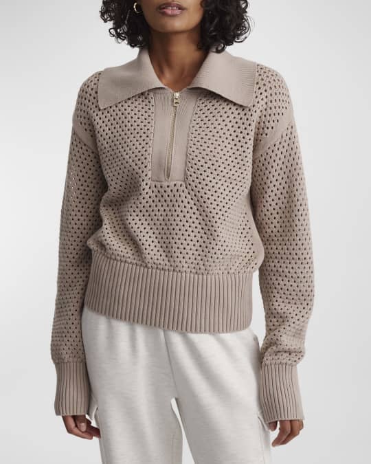 Varley Lily Knit Polo Pullover | Neiman Marcus