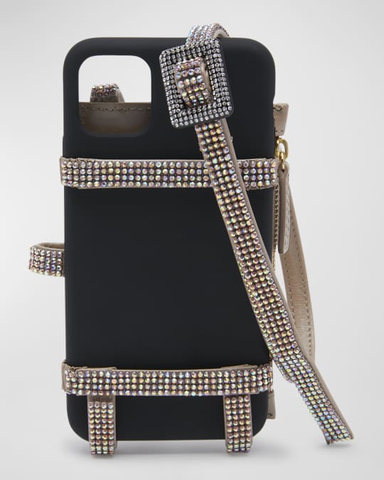 Benedetta Bruzziches Crystal Buckle Phone Garter | Neiman Marcus