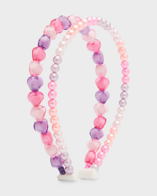 Bari Lynn Girl's Two In One Combo Headband | Neiman Marcus
