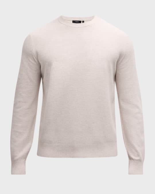 Theory Men's Riland Crew in Fine Bilen | Neiman Marcus