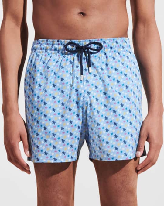 Vilebrequin Men's Micro Ronde Des Tortures Patterned Swim Trunks ...