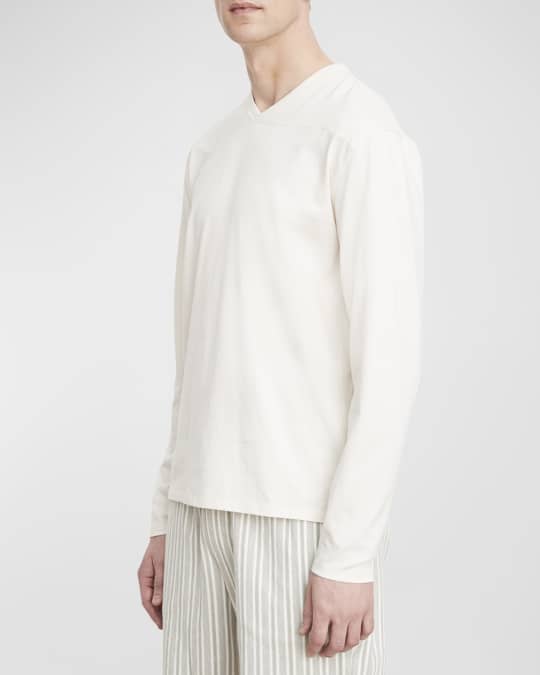 Vince Men's Football V-Neck T-Shirt | Neiman Marcus