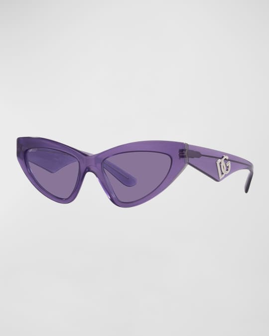 Dolce&Gabbana DG Angular Acetate & Plastic Cat-Eye Sunglasses | Neiman ...