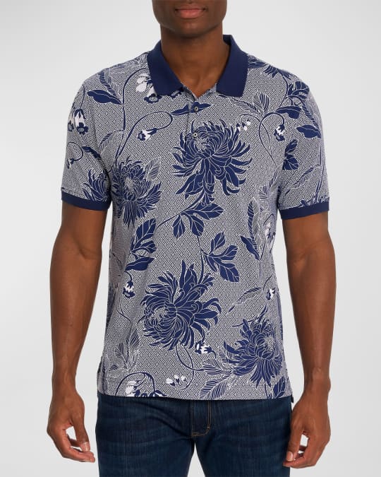 Robert Graham Men's Basque Knit Polo Shirt | Neiman Marcus