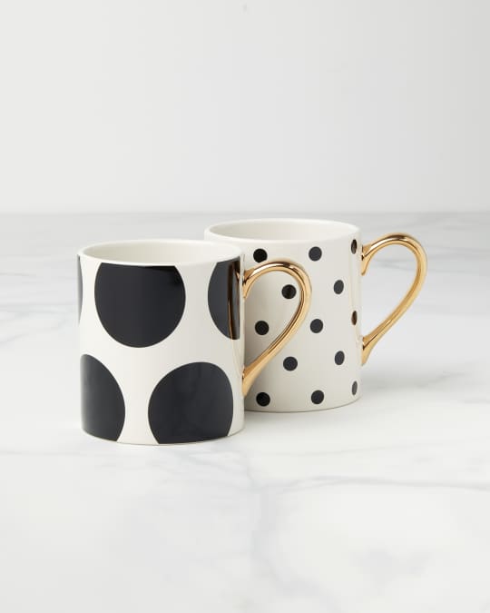 kate spade new york on the dot assorted mugs, set of 2 | Neiman Marcus